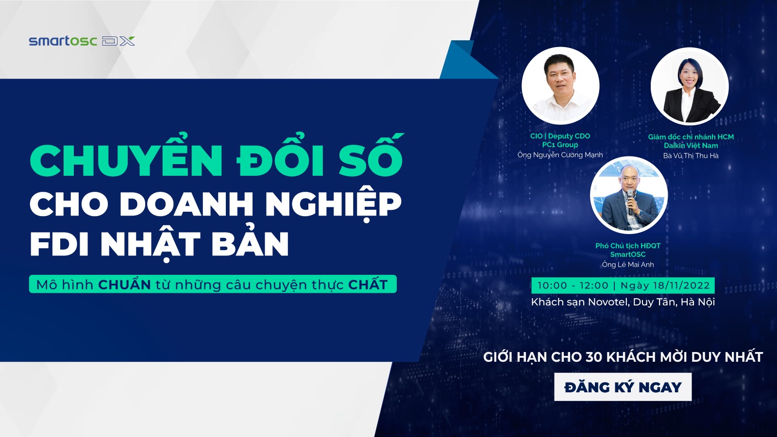 SmartOSC DX Seminar: Digital transformation for Japanese FDI businesses